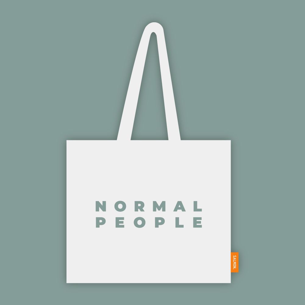 Salmon Books - NORMAL PEOPLE Tote bag