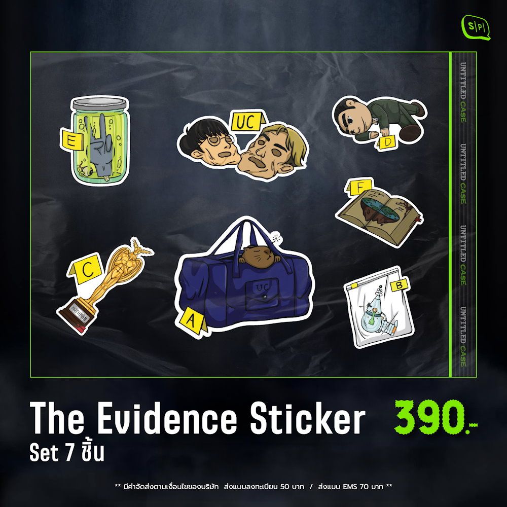 PRE ORDER UNTITLED CASE - THE EVIDENCE STICKER