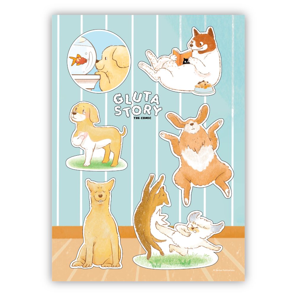 ขายหัวเราะ Studio - Stickter Gluta Story (5x7")