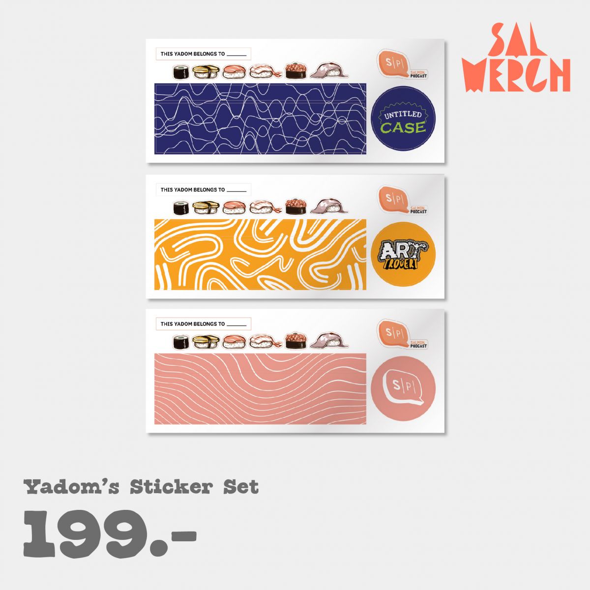 Salmon Podcast - YADOM'S STICKER SET