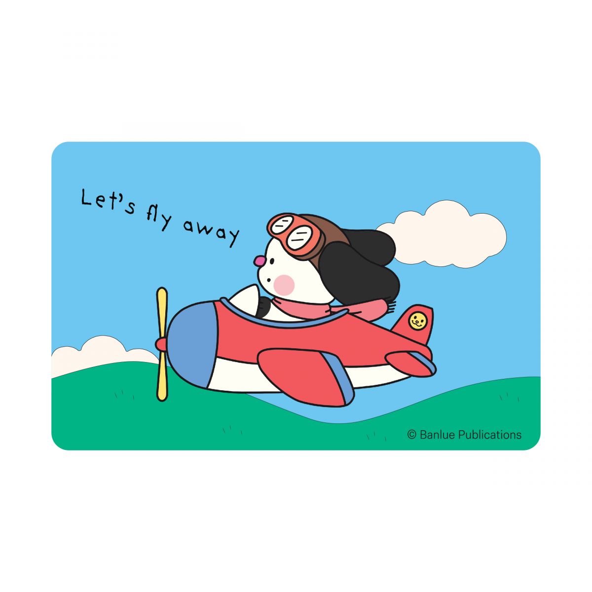 Wallop and Friends - CARD STICKER-Let's Fly Away