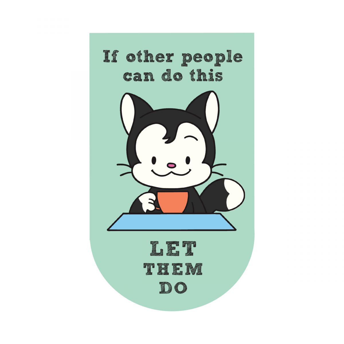 Wallop and Friends - STICKER QUOTE-Life is simple
